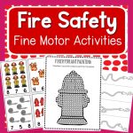 Fire Safety Gross Motor and Fine Motor Activities - Pink Oatmeal