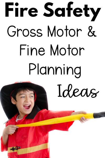 Fire Safety Gross Motor and Fine Motor Activities - Pink Oatmeal