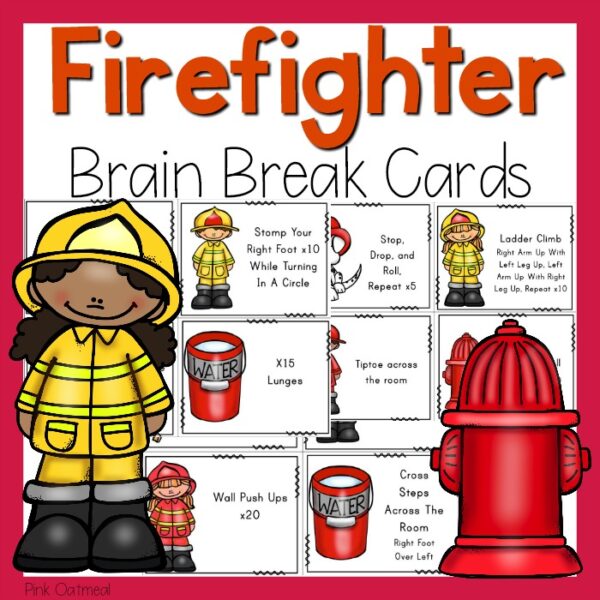 Firefighter Yoga Ideas - Pink Oatmeal