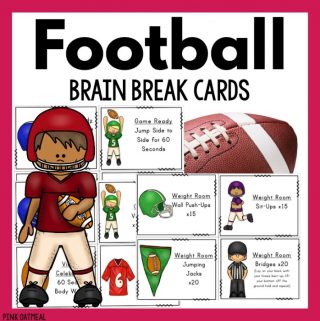 Football Brain Breaks - Pink Oatmeal