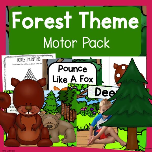 Camping Themed Gross Motor and Fine Motor Activities - Pink Oatmeal