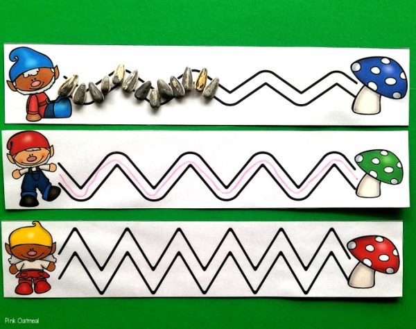 Garden Themed Fine Motor Activities - Pink Oatmeal