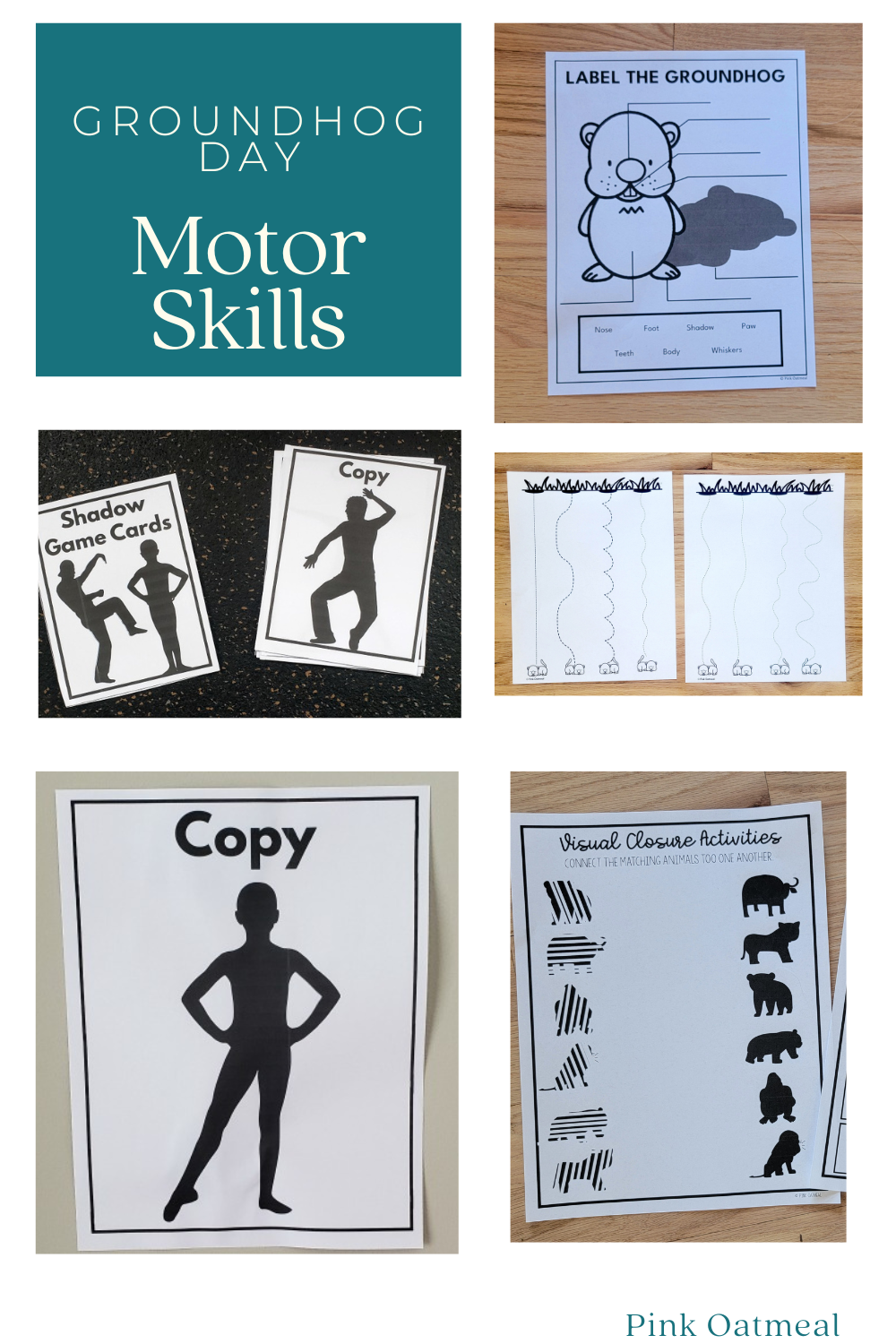 Groundhog Day Motor Skills Activities - Pink Oatmeal