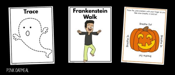 Halloween Motor Planning Activities -Fine Motor and Gross Motor - Pink ...