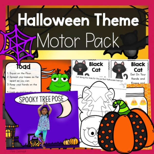Halloween Motor Planning Activities -Fine Motor and Gross Motor - Pink ...