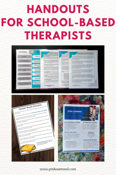 Handouts for School-Based Physical and Occupational Therapists - Pink ...