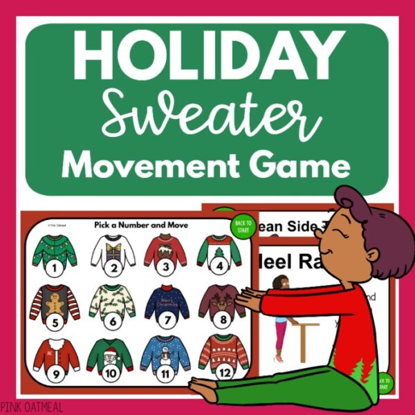 Printable Christmas Activities - That Promote Movement - Pink Oatmeal