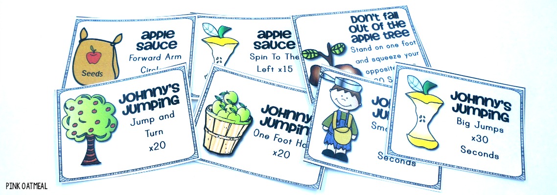 Johnny Appleseed Brain Break Ideas - Pink Oatmeal