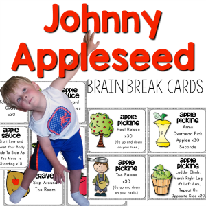 Johnny Appleseed Brain Break Ideas - Pink Oatmeal