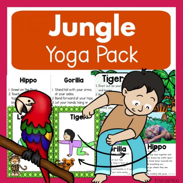 Jungle Yoga Pose Ideas - Pink Oatmeal