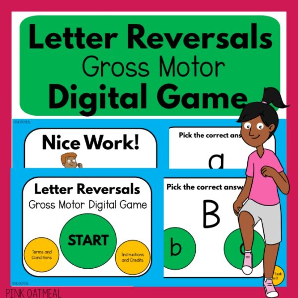 Alphabet Gross Motor and Fine Motor Activities - Pink Oatmeal