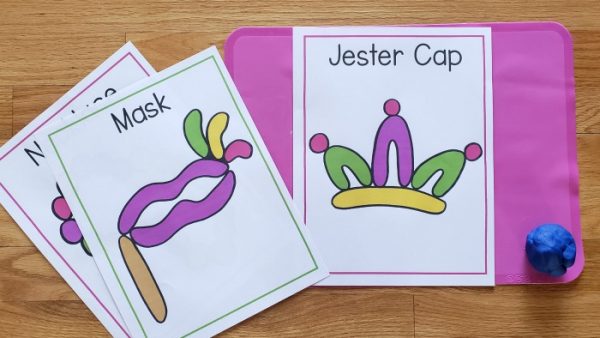 Mardi Gras Brain Break and Fine Motor Freebies - Pink Oatmeal