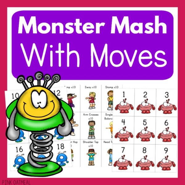 Monster Activities For Kids - Pink Oatmeal