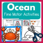 Beach Themed Gross Motor and Fine Motor Activities - Pink Oatmeal