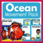 Ocean Themed Gross Motor and Fine Motor - Pink Oatmeal