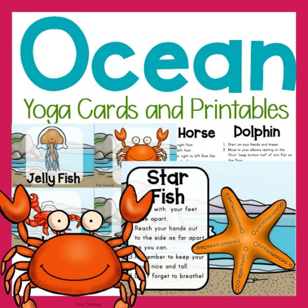 Ocean Themed Gross Motor and Fine Motor - Pink Oatmeal