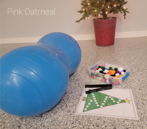 Christmas Gross Motor and Fine Motor Activities - Pink Oatmeal