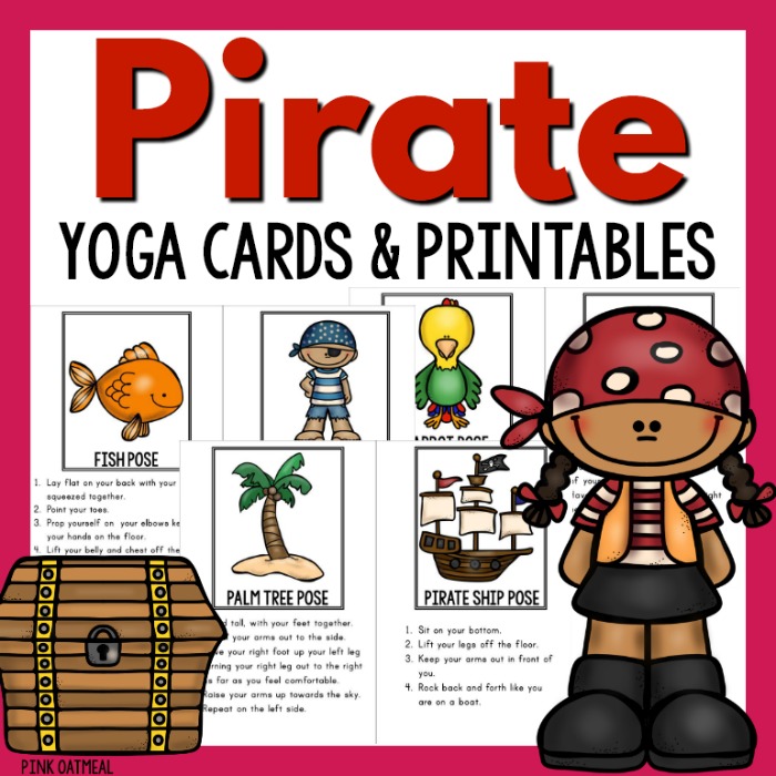 Pirate Theme Brain Breaks and Yoga | Pink Oatmeal