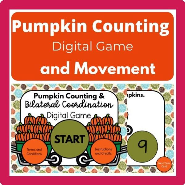 Pumpkin Patch Hop - Fall Gross Motor Game - Pink Oatmeal