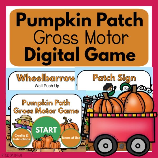 Pumpkin Themed Motor Planning - Pink Oatmeal