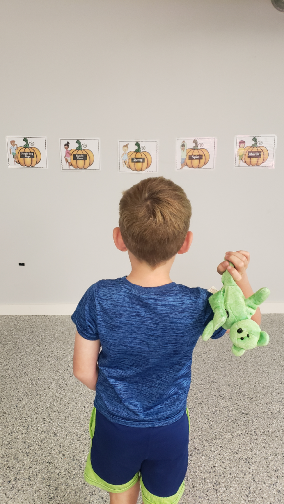 Pumpkin Themed Motor Planning - Pink Oatmeal