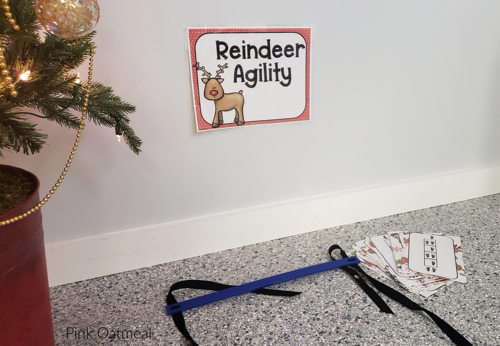 Reindeer Games Camp - Holiday Gross Motor - Pink Oatmeal