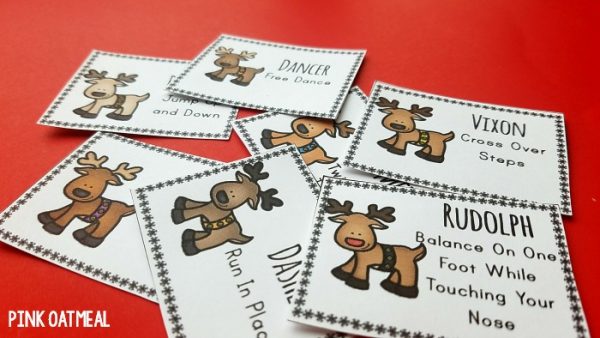 Printable Christmas Activities - That Promote Movement - Pink Oatmeal