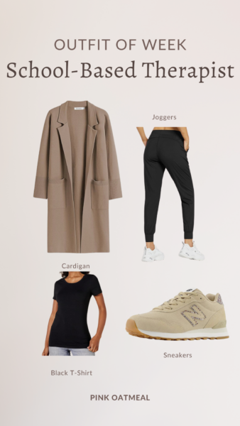School-Based Therapist Outfits - Pink Oatmeal