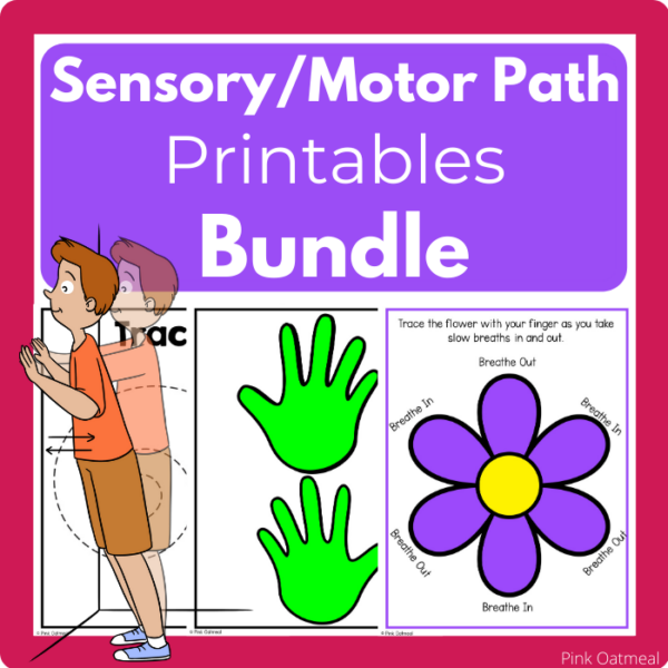 DIY Sensory Path and Motor Path - Pink Oatmeal