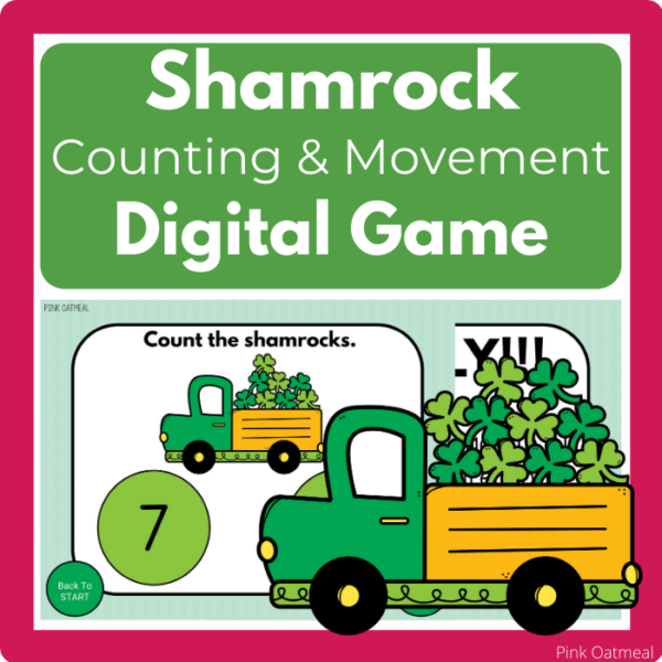 St. Patrick's Day Gross Motor Activities - Pink Oatmeal