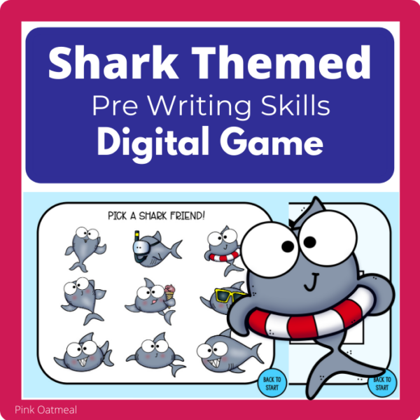 Ocean Themed Gross Motor and Fine Motor - Pink Oatmeal