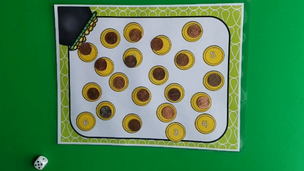 St. Patrick's Day Fine Motor Activities - Pink Oatmeal