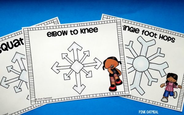 Winter Printables - That Promote Physical Activity - Pink Oatmeal