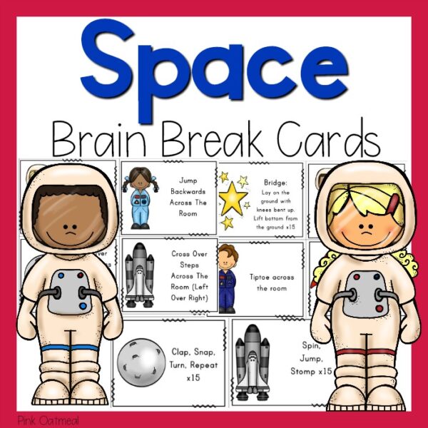 Space Themed Gross Motor and Fine Motor Activities - Pink Oatmeal