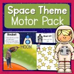 Space Themed Gross Motor and Fine Motor Activities - Pink Oatmeal