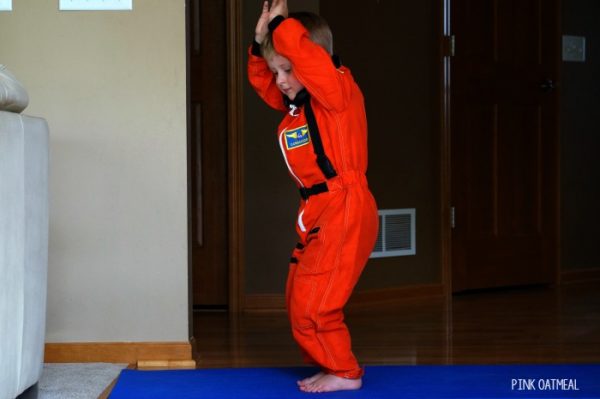 Space Yoga Pose Ideas - Pink Oatmeal