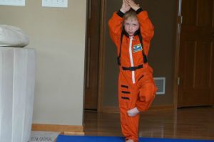 Space Yoga Pose Ideas - Pink Oatmeal