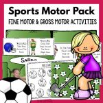 Football Gross Motor and Fine Motor Planning - Pink Oatmeal