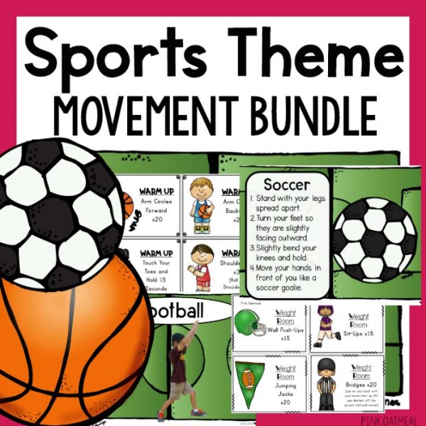 Football Brain Breaks - Pink Oatmeal