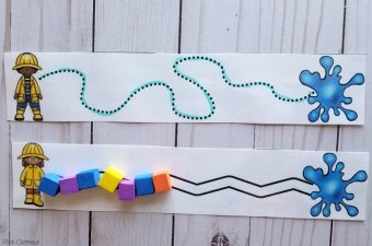 Spring Fine Motor Activities - Pink Oatmeal