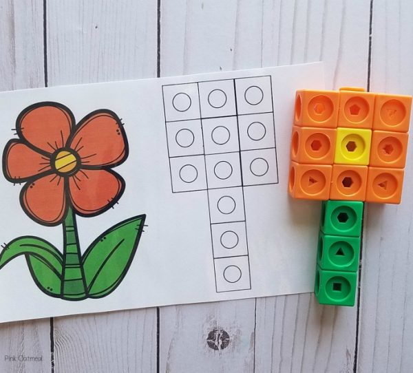 Spring Fine Motor Activities - Pink Oatmeal