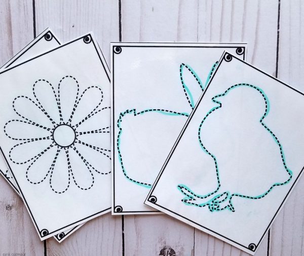 Spring Fine Motor Activities - Pink Oatmeal