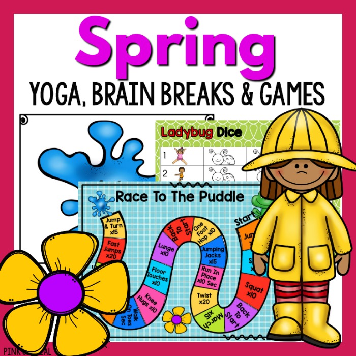 Spring Themed Gross Motor Ideas - 20+ Ideas | Pink Oatmeal