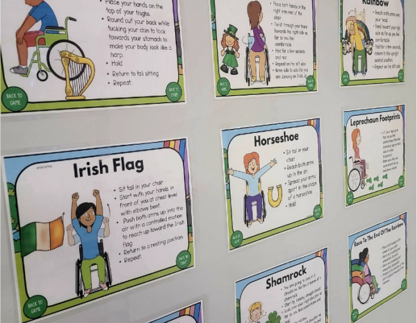 St. Patrick's Day Gross Motor Activities - Pink Oatmeal