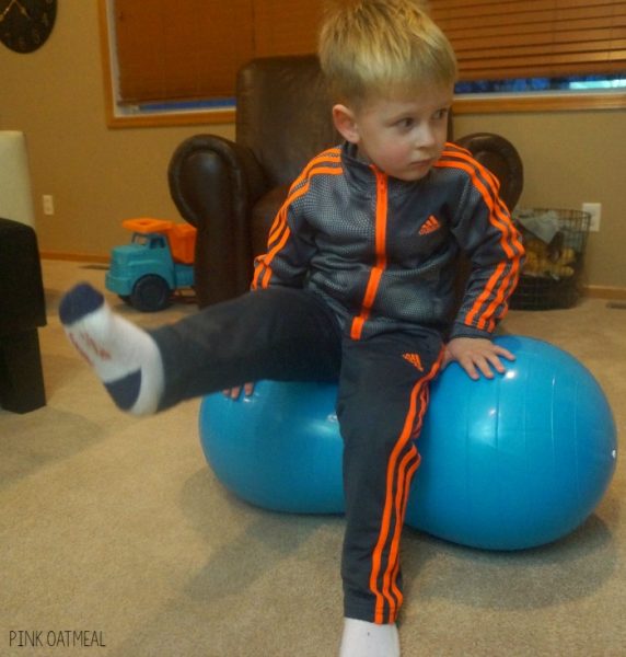 5 Fun Ways To Use an Exercise Ball For Strengthening - Pink Oatmeal
