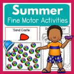 Beach Themed Gross Motor and Fine Motor Activities - Pink Oatmeal