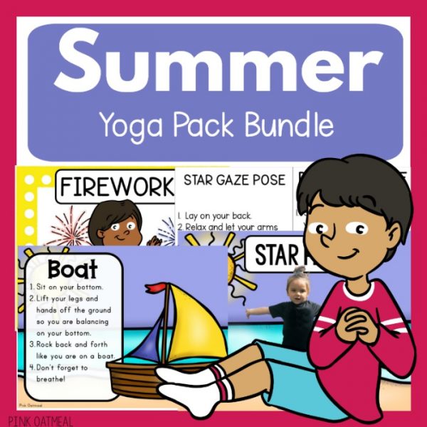 Summer Yoga For Kids - Pink Oatmeal