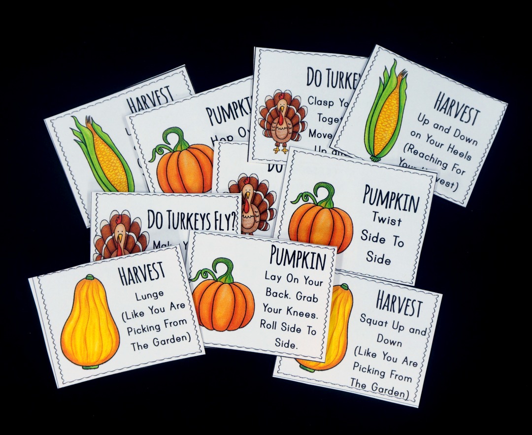 Thanksgiving Motor Planning Ideas - Pink Oatmeal