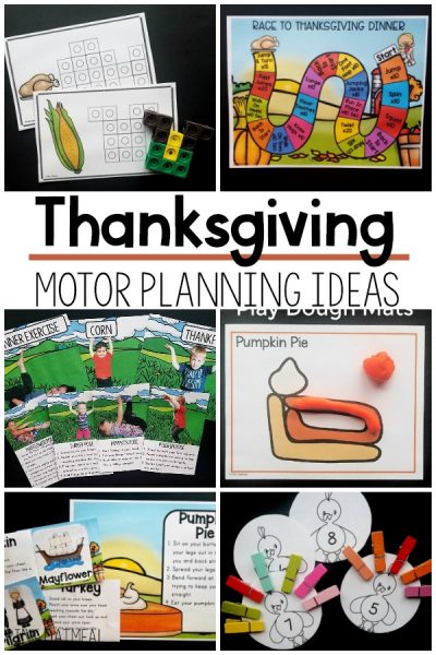 Thanksgiving Motor Planning Ideas - Pink Oatmeal