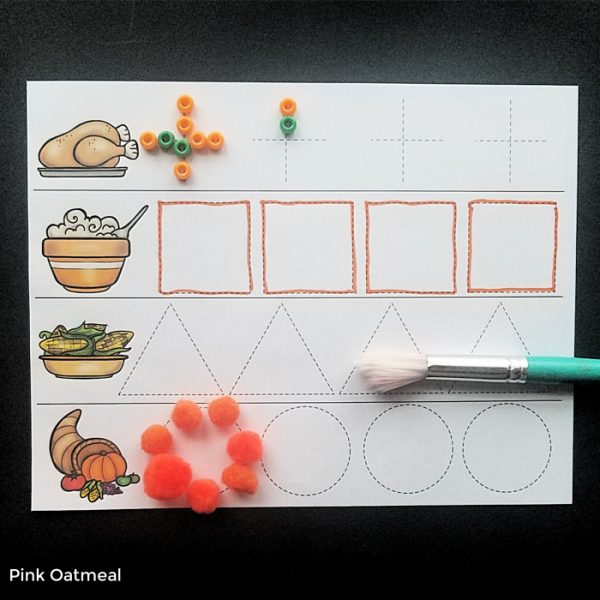 Thanksgiving Motor Planning Ideas - Pink Oatmeal